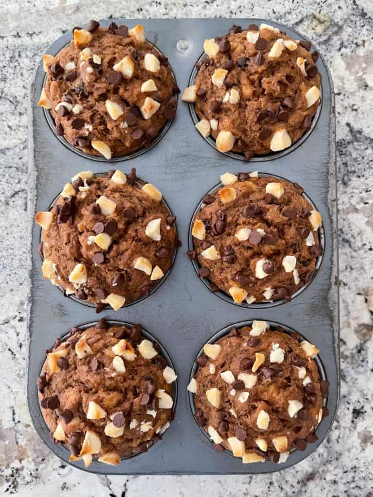 Banana Mocha Macadamia Nut Muffins • Simple Nourished Living