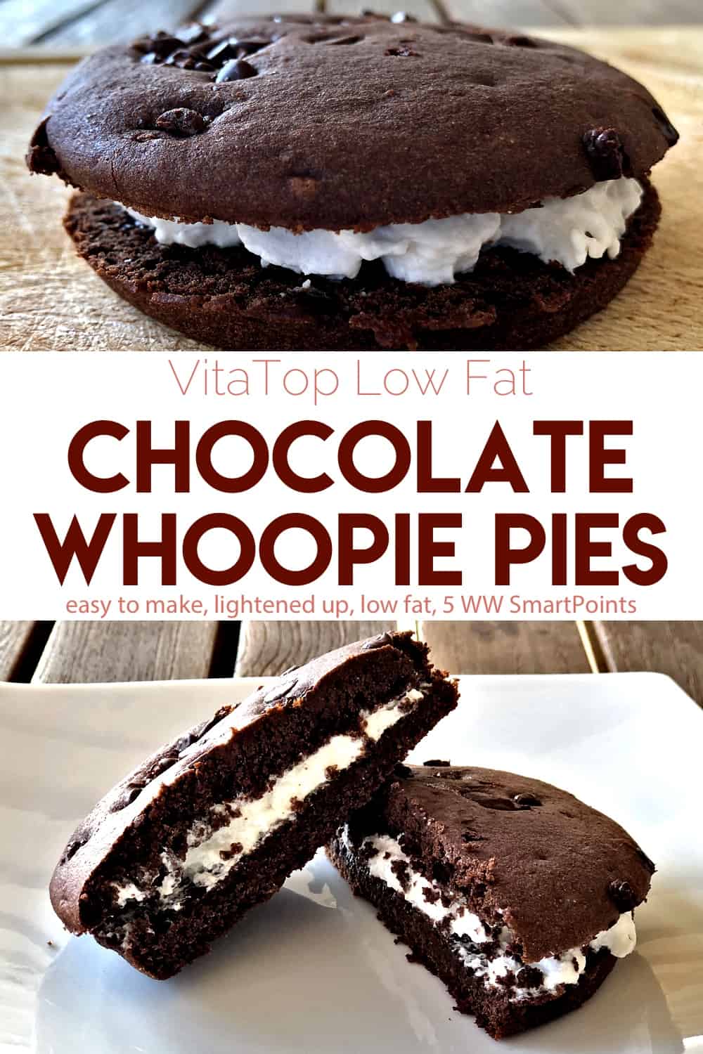 Deep Chocolate VitaTop Whoopie Pie | Simple Nourished Living