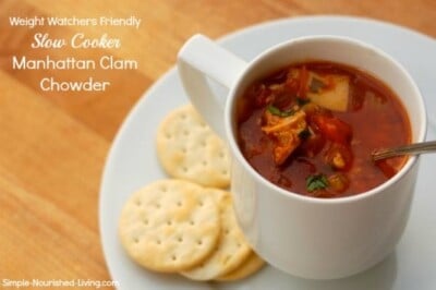 Slow Cooker Manhattan Clam Chowder | Simple Nourished Living