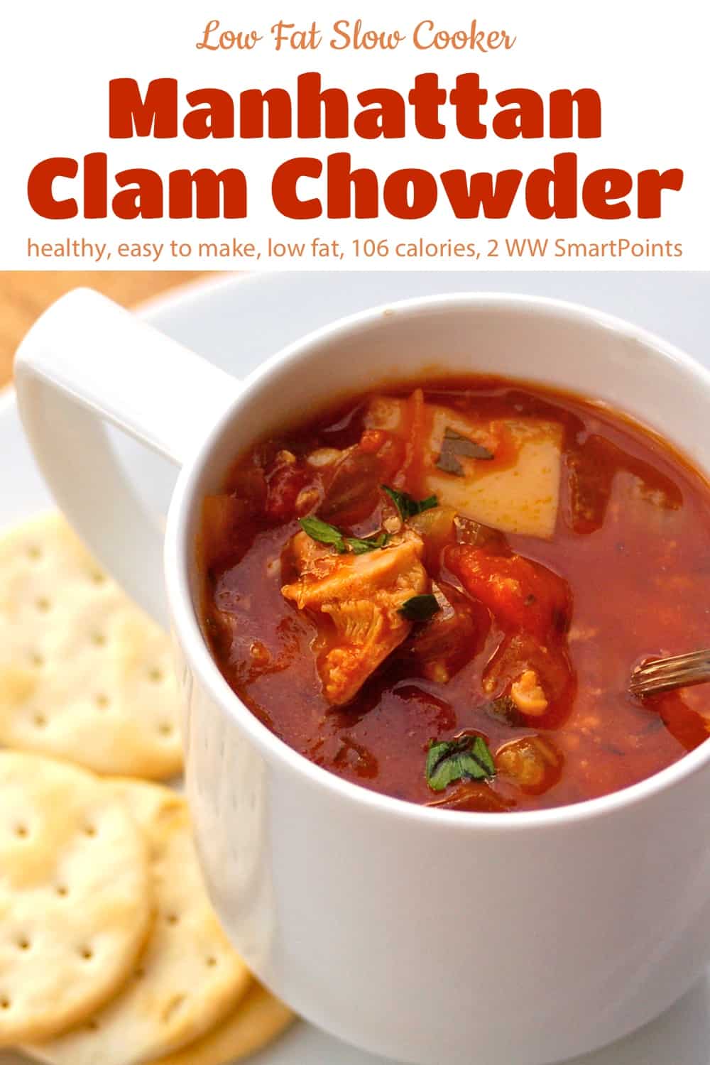 Slow Cooker Manhattan Clam Chowder | Simple Nourished Living