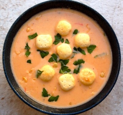 Slow Cooker Spicy Seafood Chowder | Simple Nourished Living