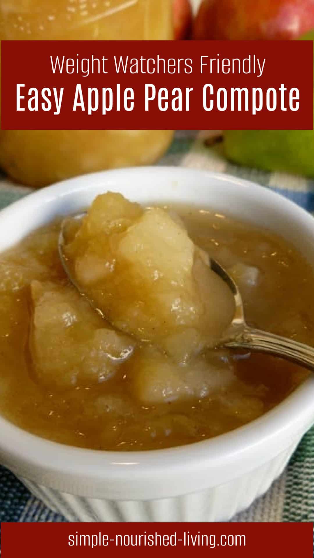 Fresh Apple Pear Compote | Simple Nourished Living