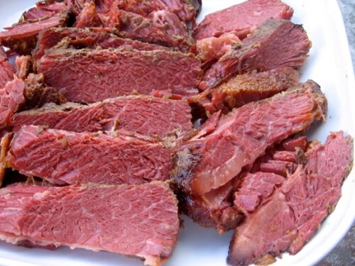 Slow Cooker 3-Ingredient Maple Mustard Glazed Corned Beef