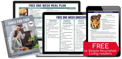 Free WW Friendly 7 Day Meal Plan for Two • Simple Nourished Living