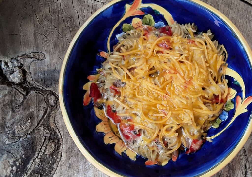 Low Calorie Cheesy Tuna Casserole for One • Simple Nourished Living