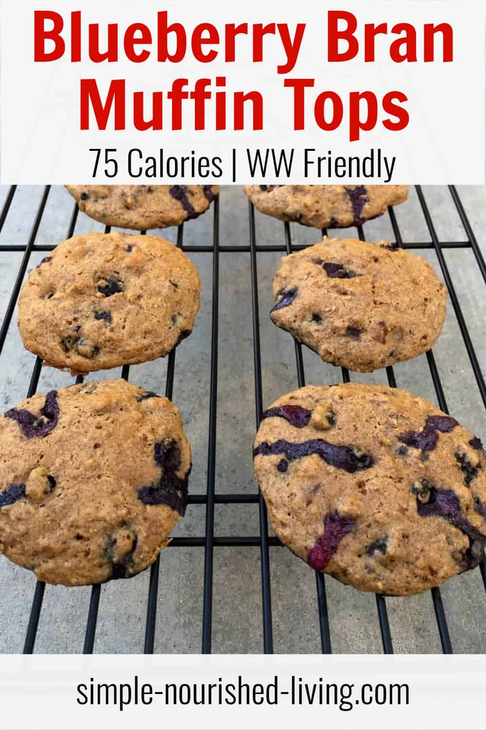 Blueberry Bran Muffin Tops • Simple Nourished Living