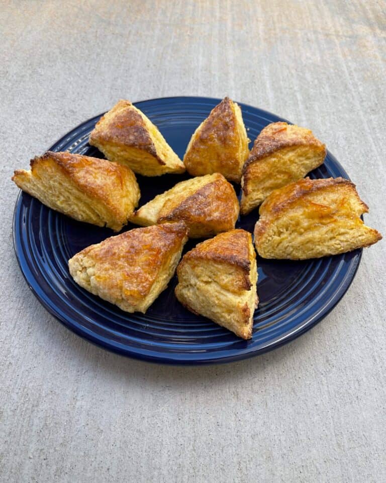 Low Calorie Fresh Orange Scones - Simple Nourished Living