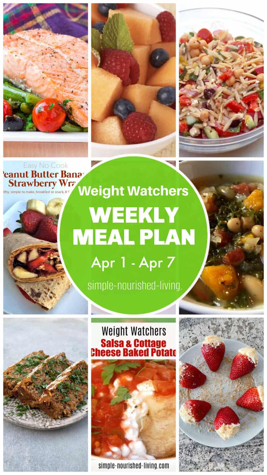 WW Weekly Meal Plan (Apr 1 - Apr 7) | Simple Nourished Living