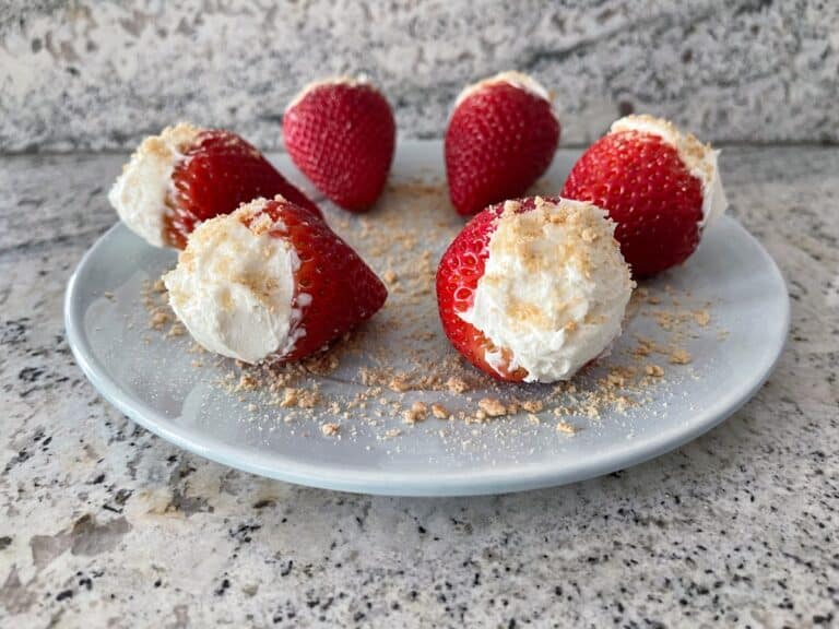 Cheesecake Stuffed Strawberries | Simple Nourished Living