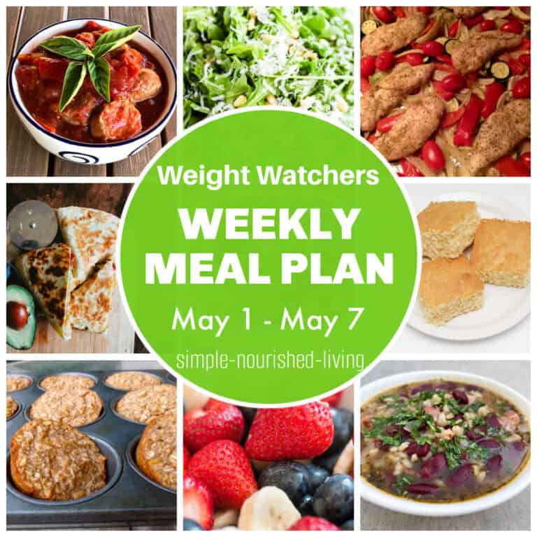 Weight Watchers Weekly Meal Plans / Menus w/ Points