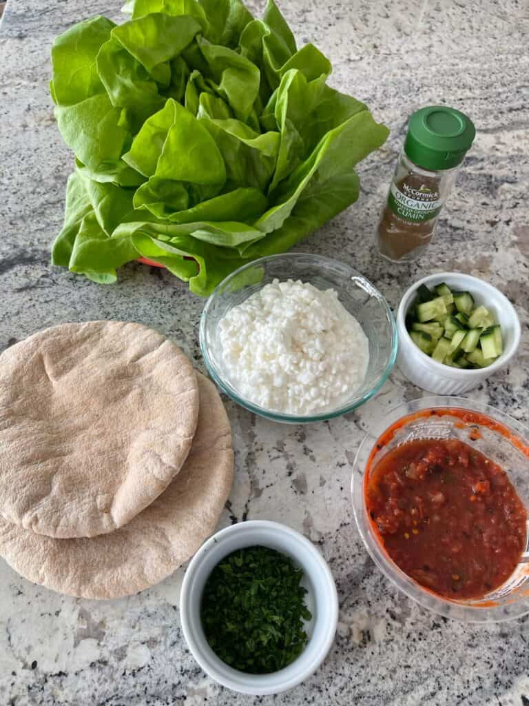 Cottage Cheese Salsa Pita Sandwiches | Simple Nourished Living