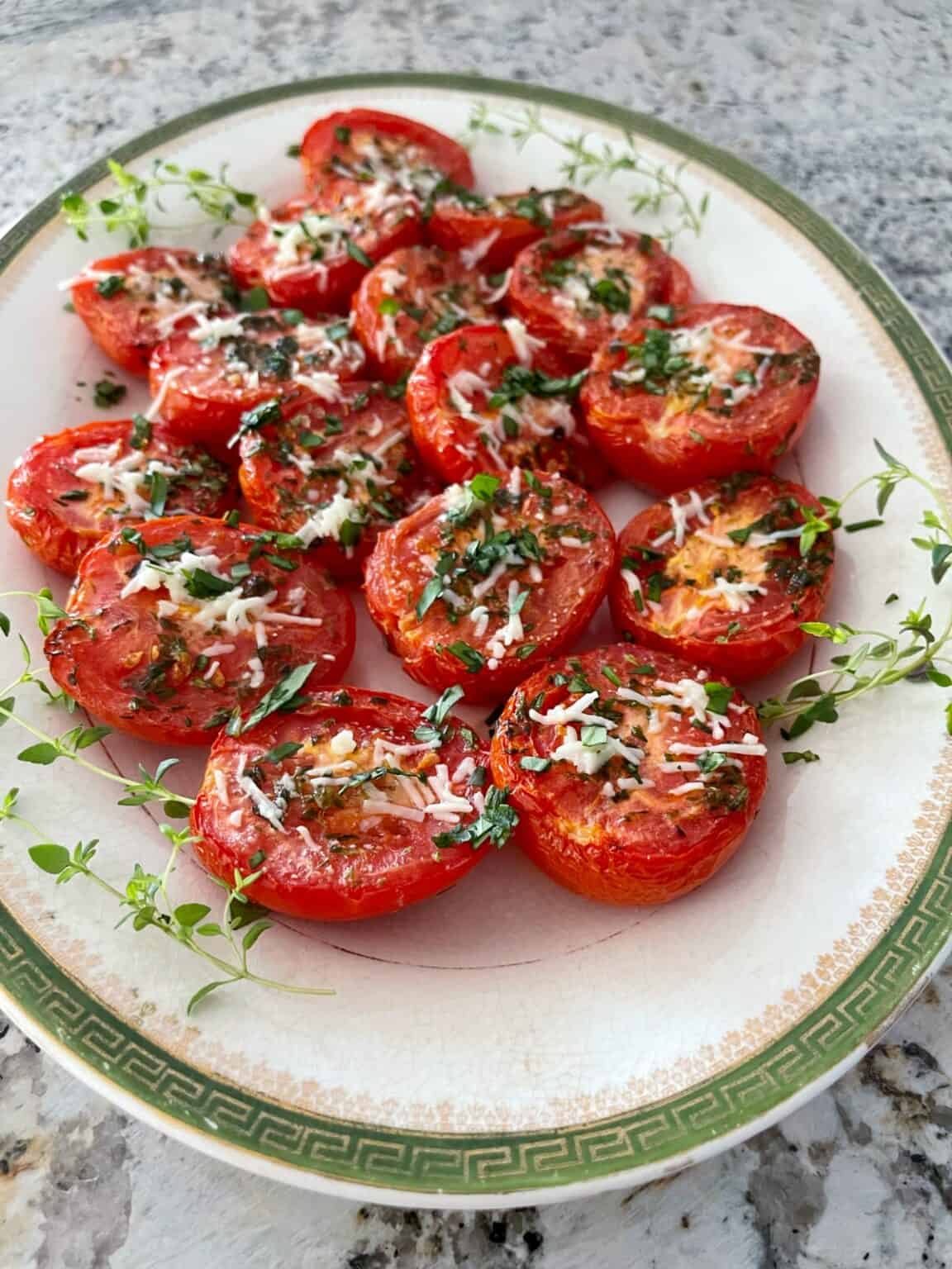 WW Easy Parmesan Broiled Tomatoes | Simple Nourished Living