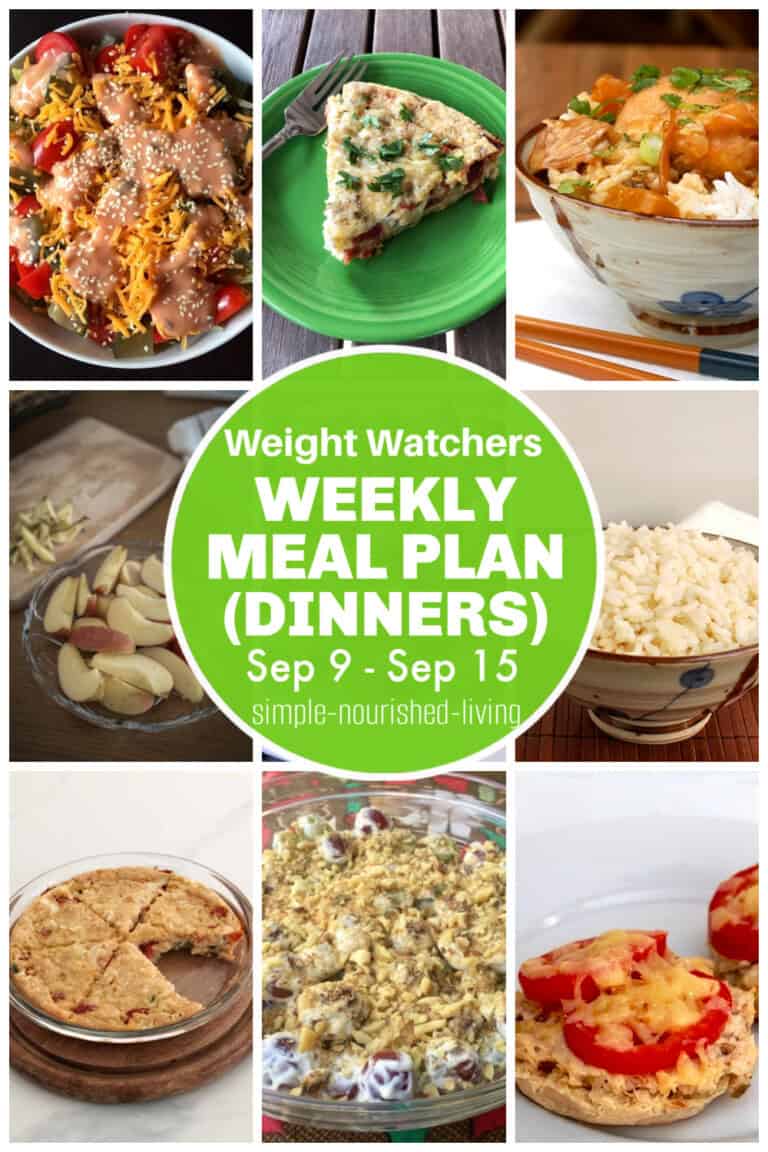 Weight Watchers Weekly Dinner Meal Ideas (Sep 9 – Sep 15) • Simple ...