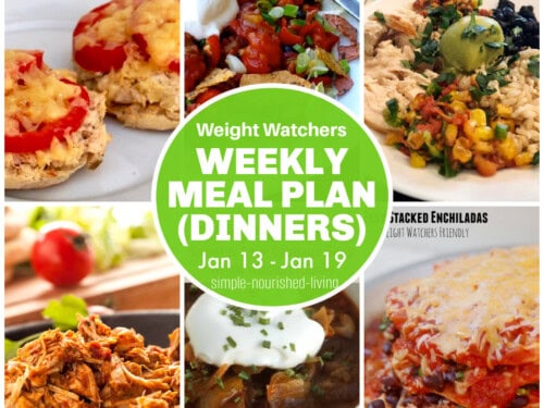 Weight Watchers Weekly Meal Plans | Simple Nourished Living