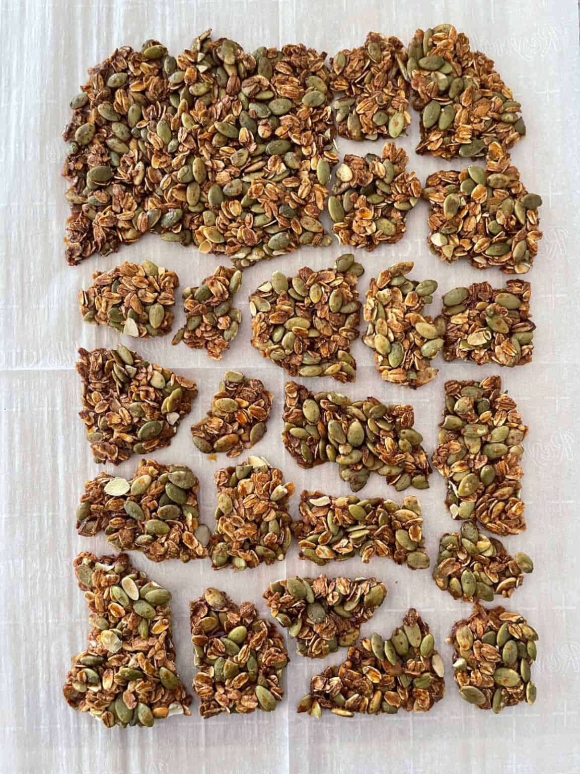 Crunchy Pumpkin Seed Brittle | Simple Nourished Living