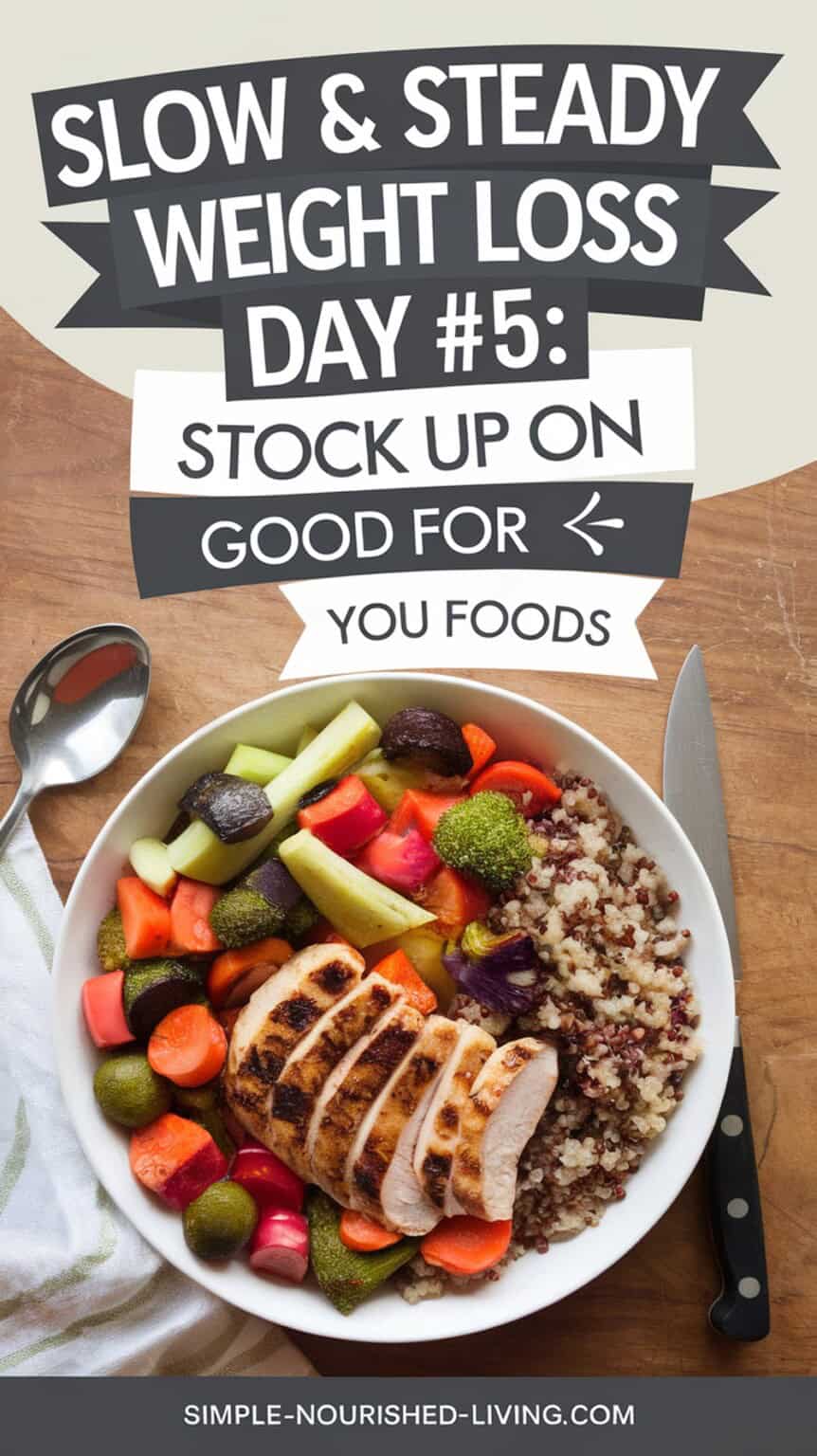 Slow & Steady Weight Loss Day 5: Stock Up on Good For You Foods ...
